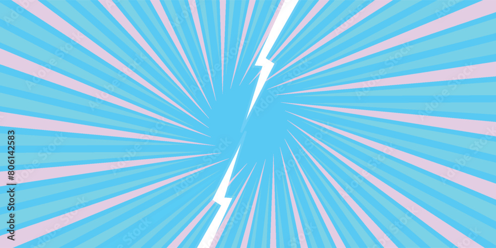 Comic book versus template background, classic pop-art style, battle ...