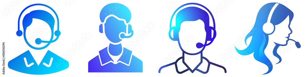Customer Service clipart collection, symbol, logos, icons isolated on ...