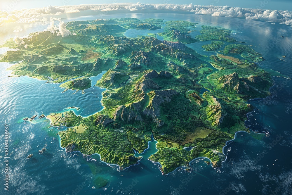 Imagination Map, a fantastical journey with a meticulously crafted ...