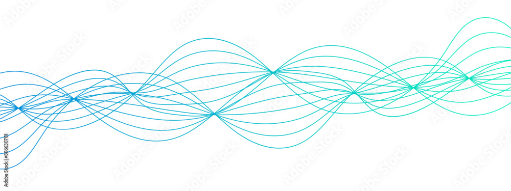 Abstract colorful glowing frequency sound wave technology curve lines ...