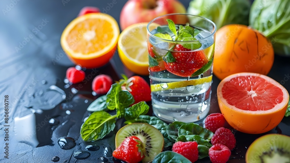 Creating a Visual Representation of a Balanced Diet with Fruits ...