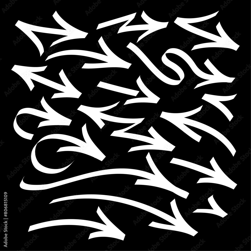 graffiti arrow, arrow grunge, arrow silhouette, painted cursor signs ...