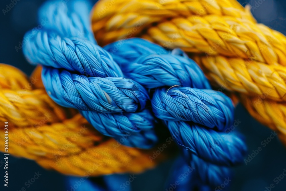 Seamless Tile of Thick Rope Strands - Generative AI. Seamlessly ...