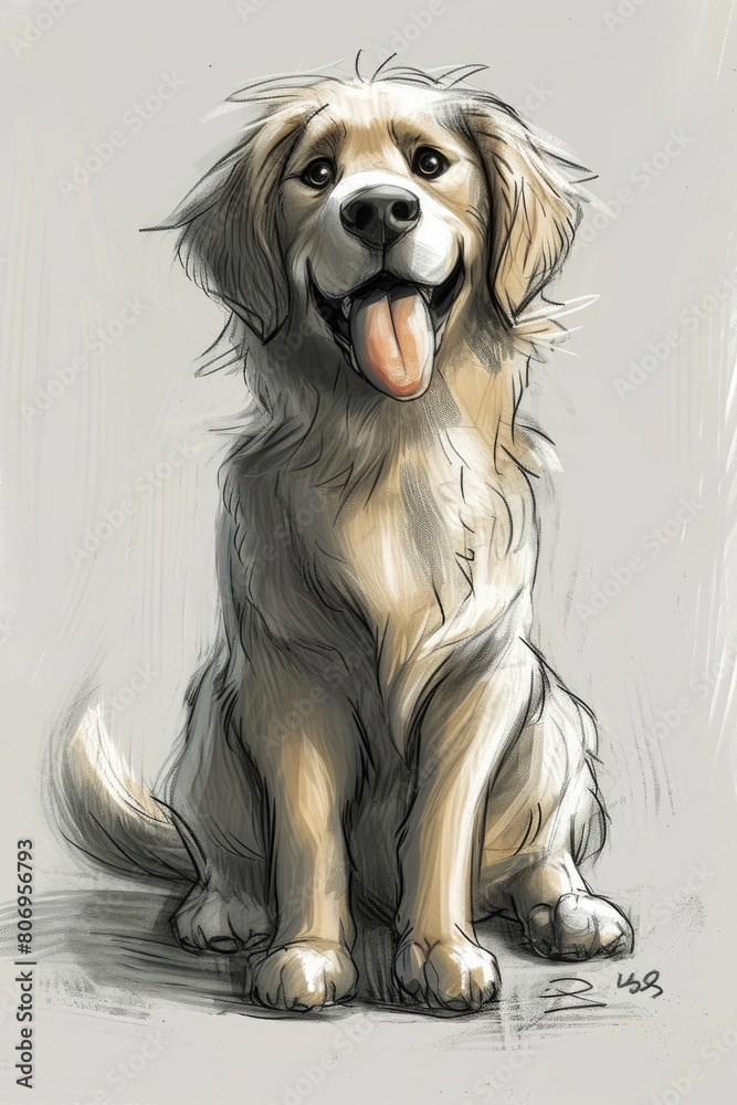 Стоковая иллюстрация «rough loose color pencil cartoon sketch concept ...