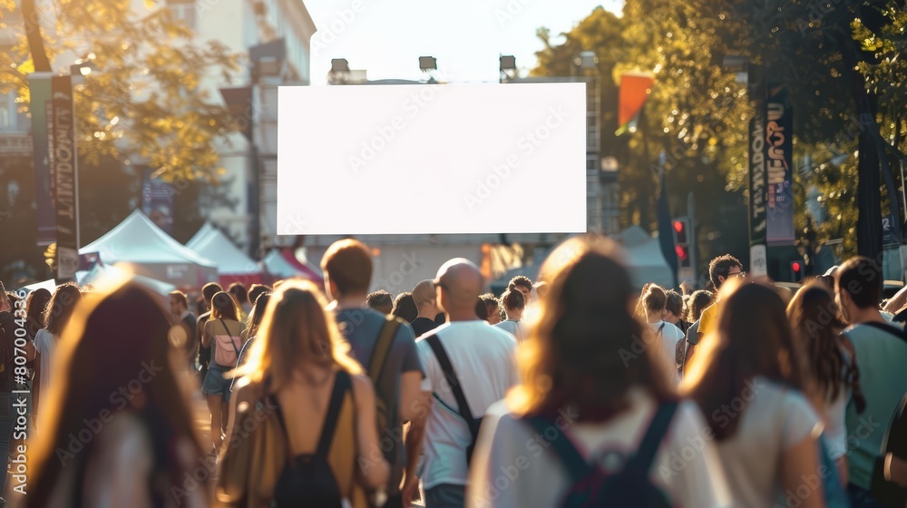 Set against the lively atmosphere of an outdoor festival, the creative ...