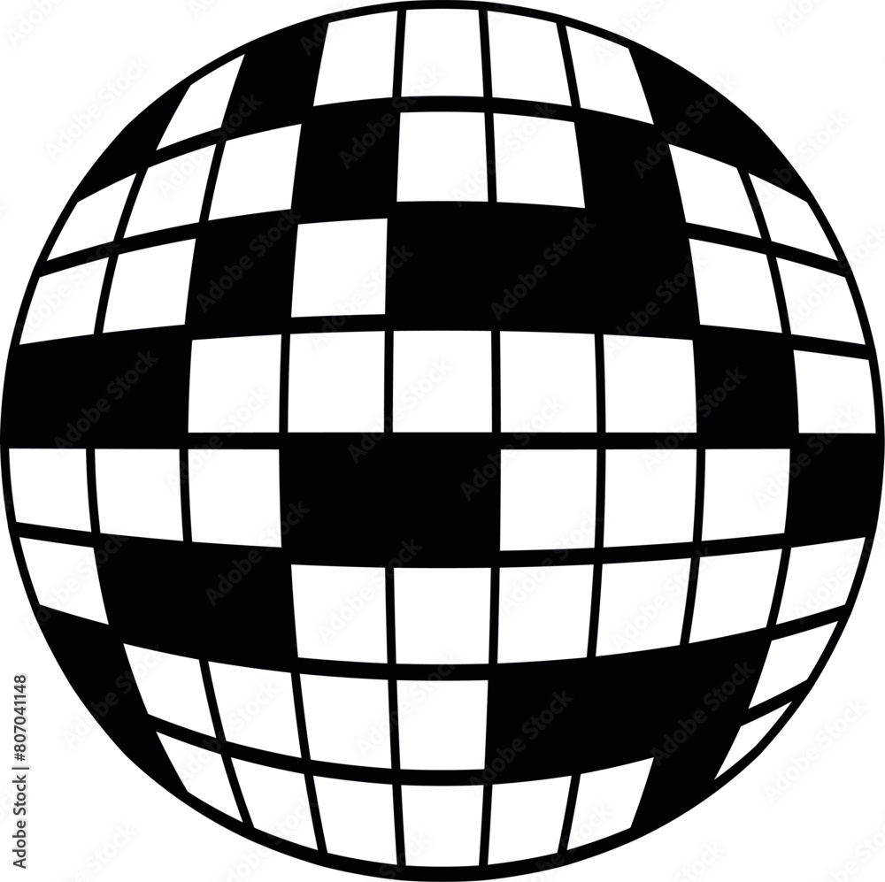 Disco Ball SVG Cut File for Cricut and Silhouette, EPS Vector, PNG ...