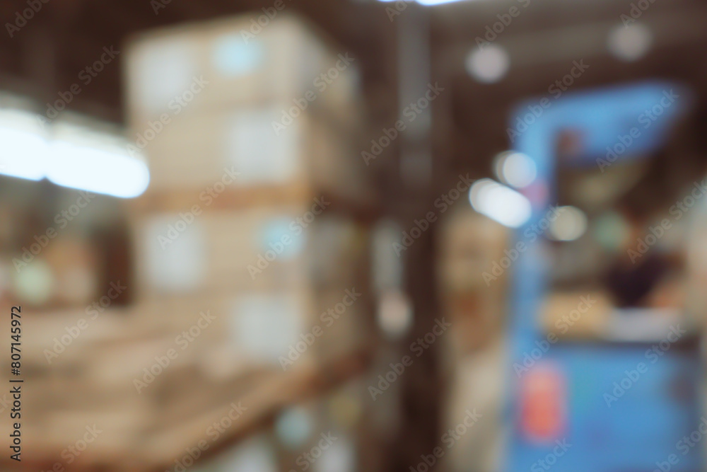 Stock product inventory blur warehouse for logistics product ...