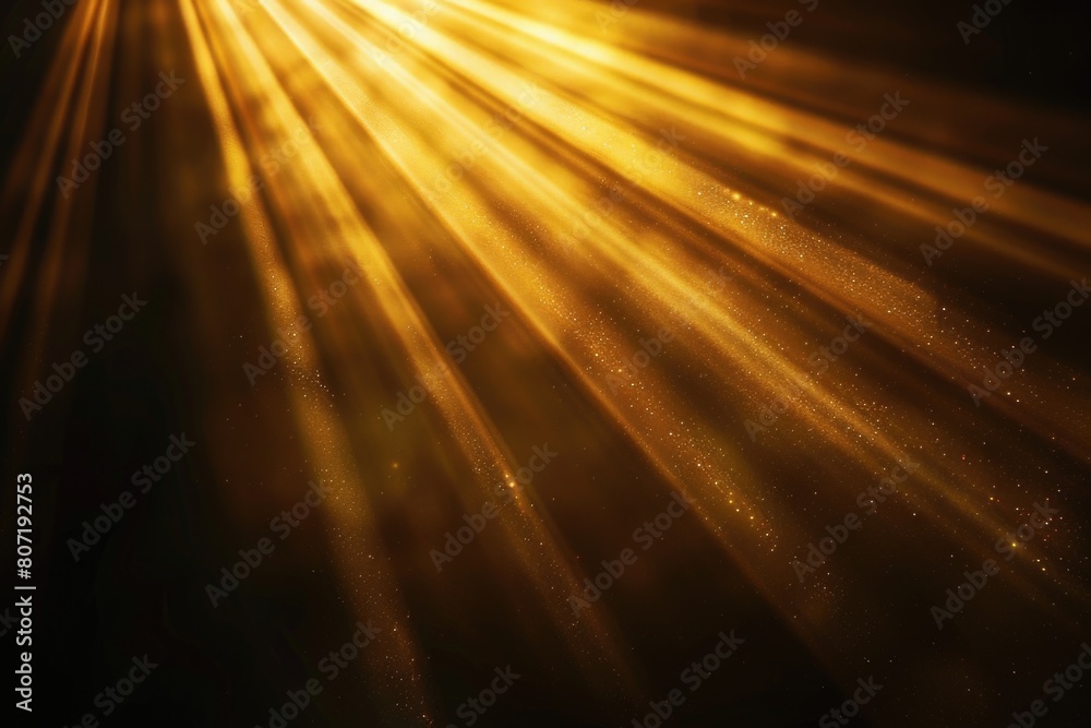 Sun rays isolated on black background for design overlay. Stock Photo ...