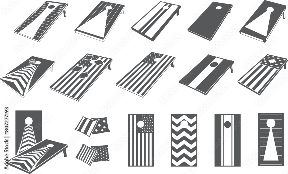 Cornhole boards silhouette, Cornhole boards svg, Cornhole svg, Backyard ...