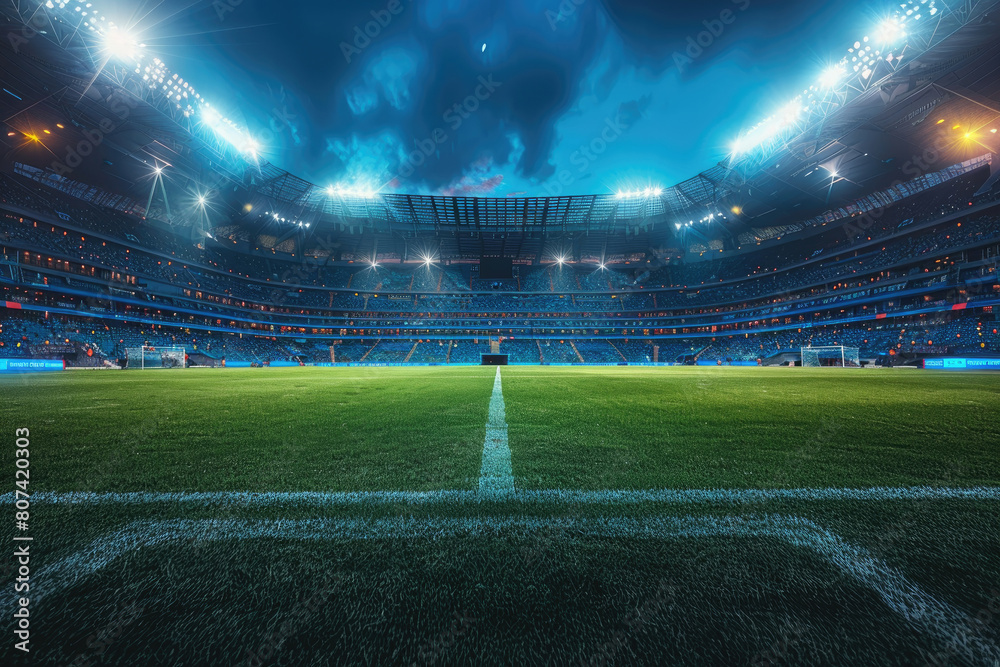 Soccer stadium field, soccer background Stock Illustration | Adobe Stock