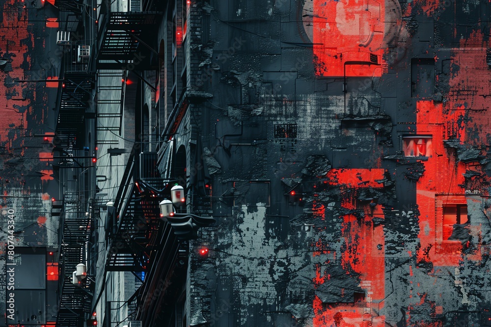 Explore an alternate reality where drones equipped with spray paint ...