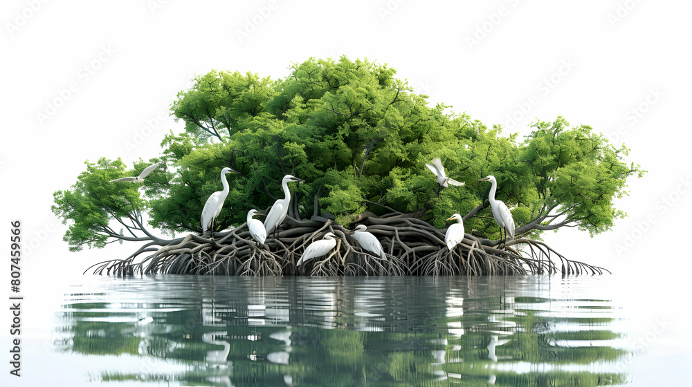 Birds Nesting Among Mangrove Roots: The Vital Role of Coastal Forests ...