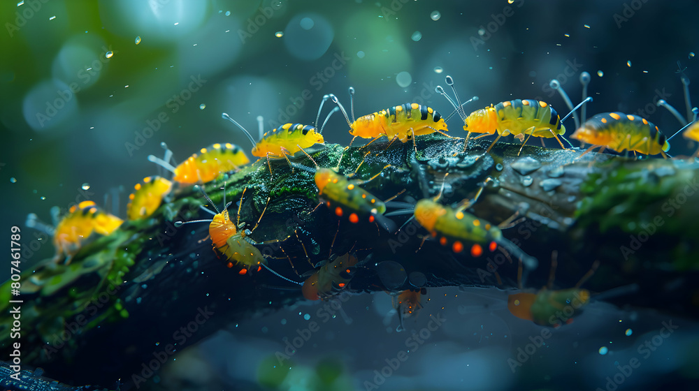 Captivating Photo Realistic Image of Firefly Larvae Crawling on ...