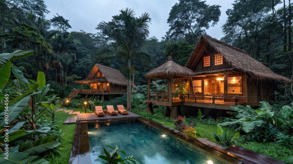 An eco-resort in the Amazon Rainforest, where luxury cabins blend ...