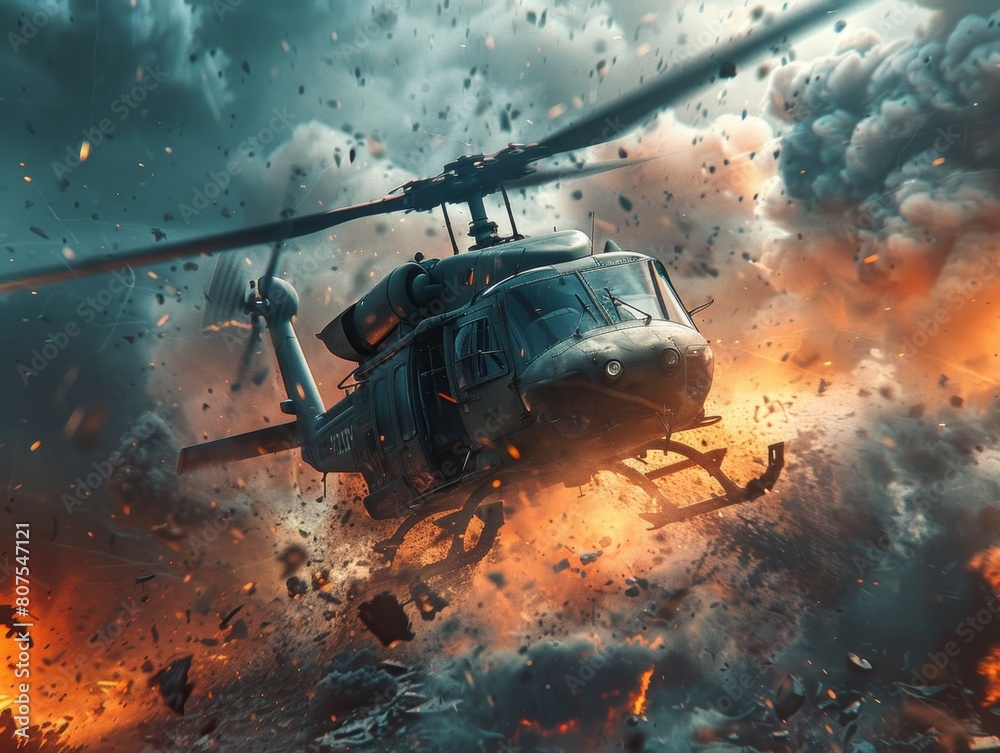 helicopter in flight crush (chopper)，Dramatic Helicopter Crash - 4K HD ...