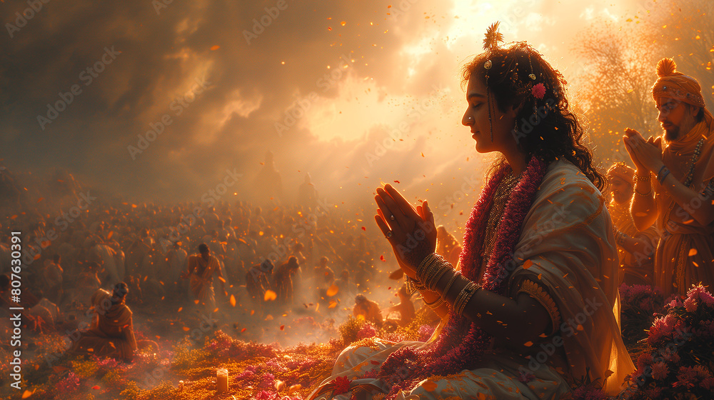 Krishna's Divine Counsel: Depicting the Enigmatic Guidance of Lord ...