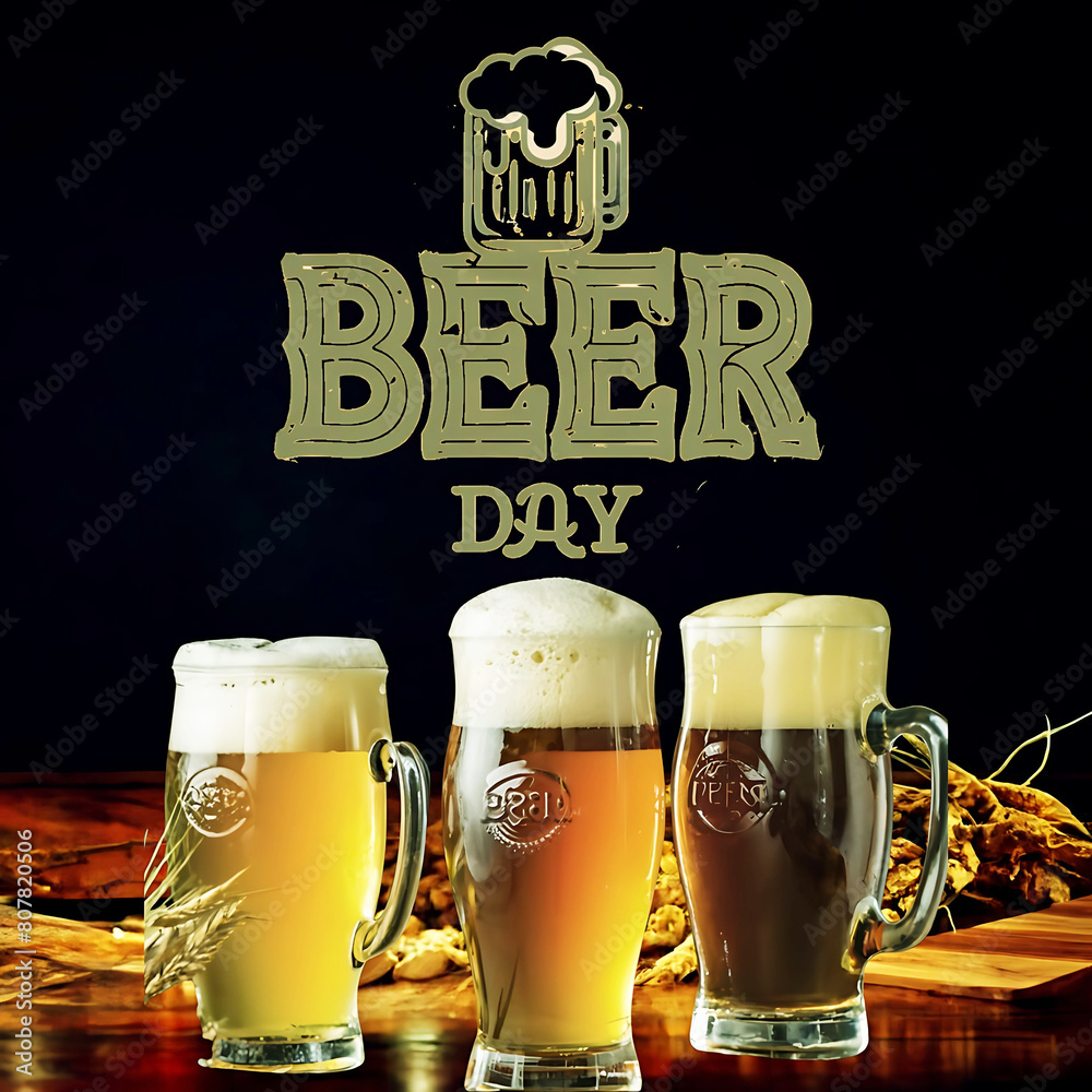 Stock-Illustration „ International Beer Day is a global celebration ...