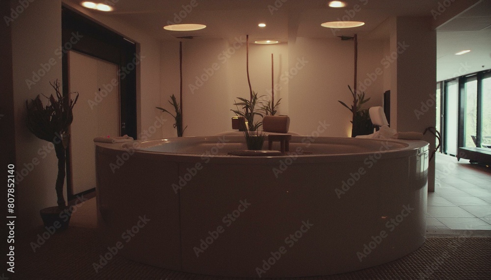 Reception of wellness spa architecture furniture building home ...
