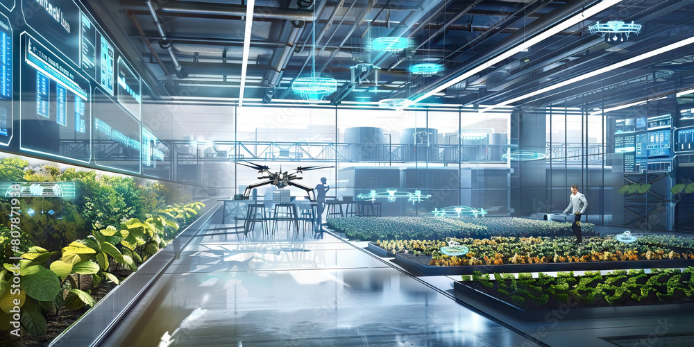 Stock-Illustration „Digital Agriculture and Food Security Research ...