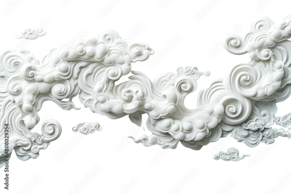PNG Bas-relief chinese cloud frame sculpture texture white backgrounds ...