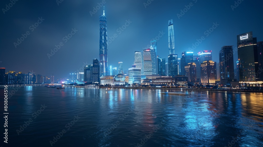 Shanghai skyline, Shanghai Tower, Jin Mao Tower, Nanpu Bridge, Shanghai ...