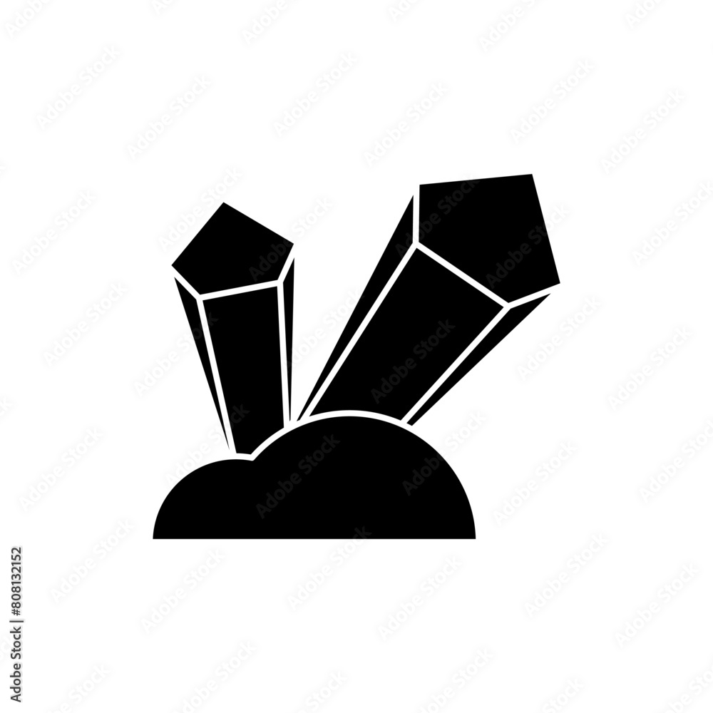 crystal meth concept line icon. Simple element illustration. crystal ...