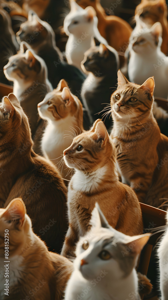 Isometric Illustration of Cats Attending Ultra Realistic Business ...