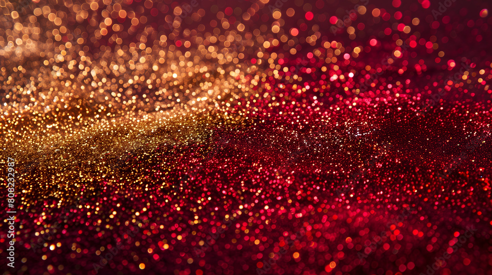 Red and gold glitter background design Stock Illustration | Adobe Stock