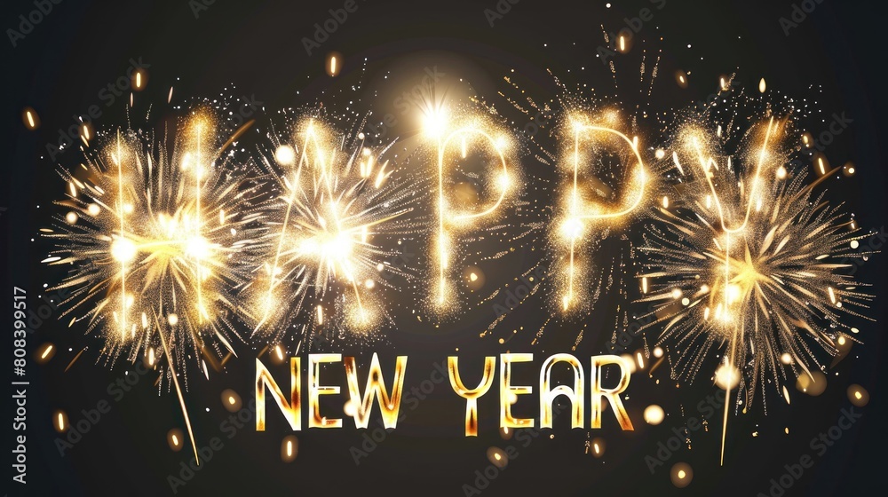 new year 2025, gold sparkling 2025 design with bokeh. gold wallpaper ...