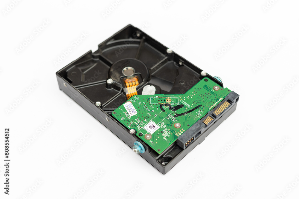 Desktop internal hard drive circuit board and disc view: 25 January ...
