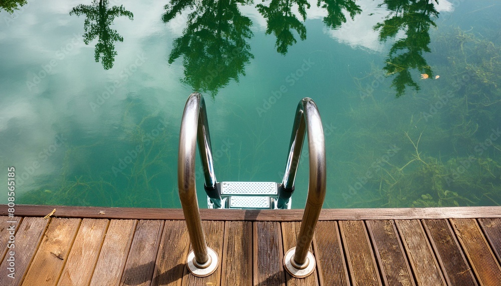 Deep Dive Steps: Pool Ladder Adventures Stock Photo | Adobe Stock
