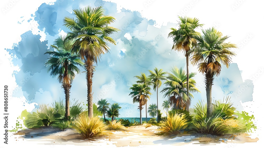 Regal Royal Palm Trees with towering trunks, perfect for tropical ...