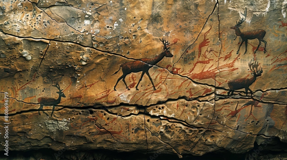 Cave Paintings: Deep within ancient caves, Stone Age people created ...
