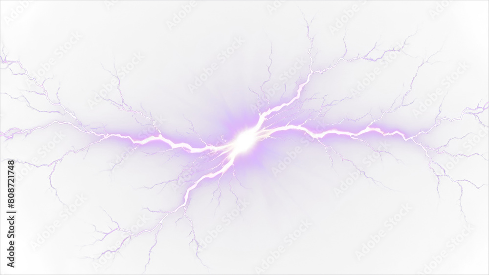 purple lightning strike