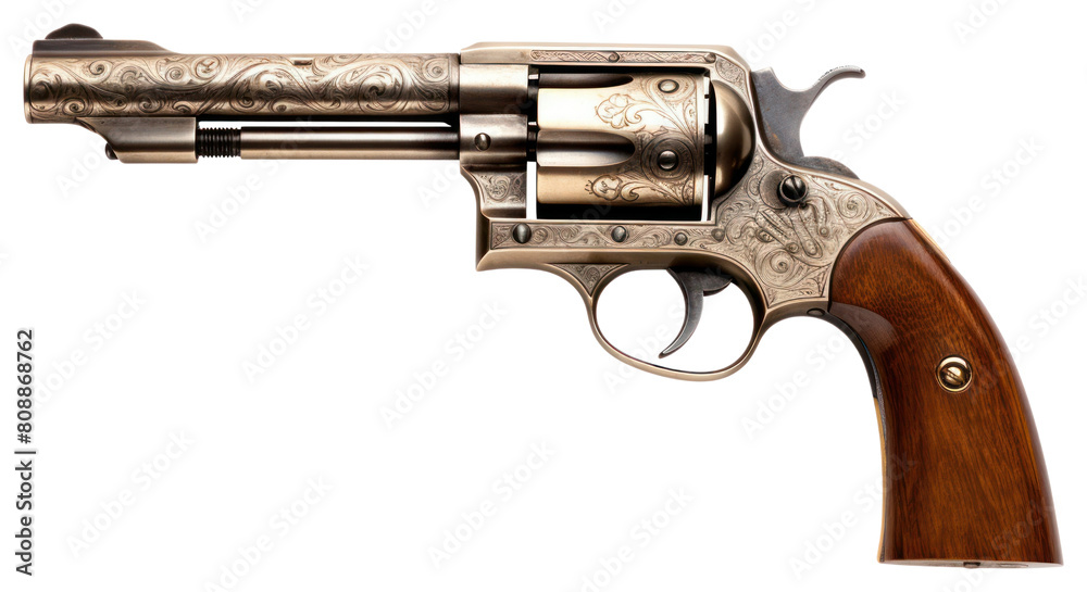 PNG Five shot 38 caliber handgun revolver weapon. Stock Photo | Adobe Stock