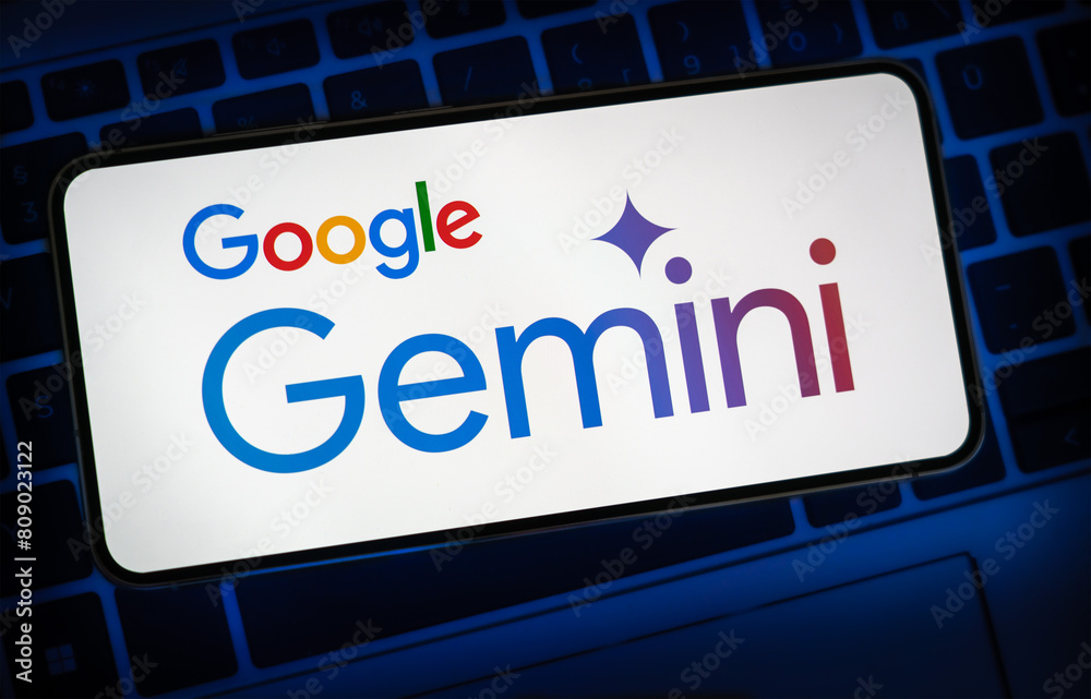 Google Gemini AI software displayed on mobile device Stock Photo ...