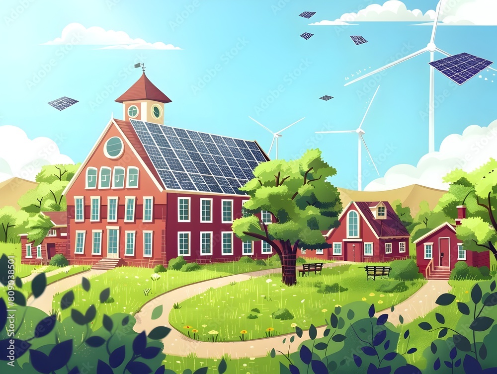 Illustrator's Vision: Renewable Energy Powered Schools - Inspiring a ...