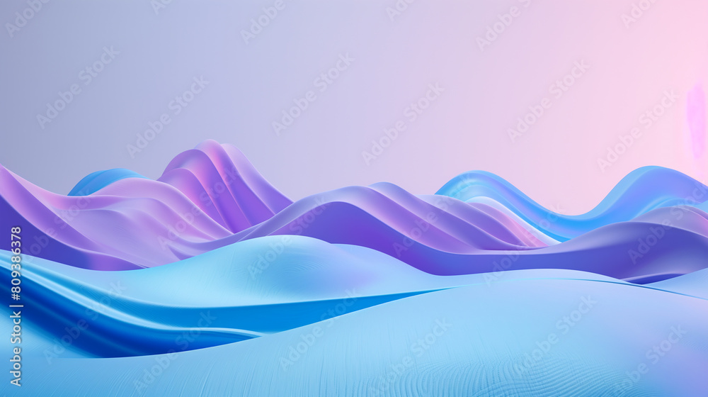 abstract background purple and blue gradient waves, relaxing calming ...