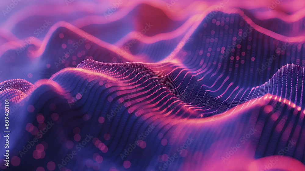 Abstract tech visuals. Digital technology background. Artificial intelligence, deep learning and ...