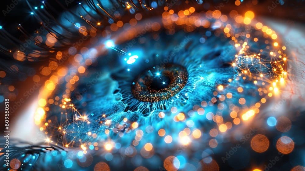 Futuristic high-definition digital fusion, clever integration of ...