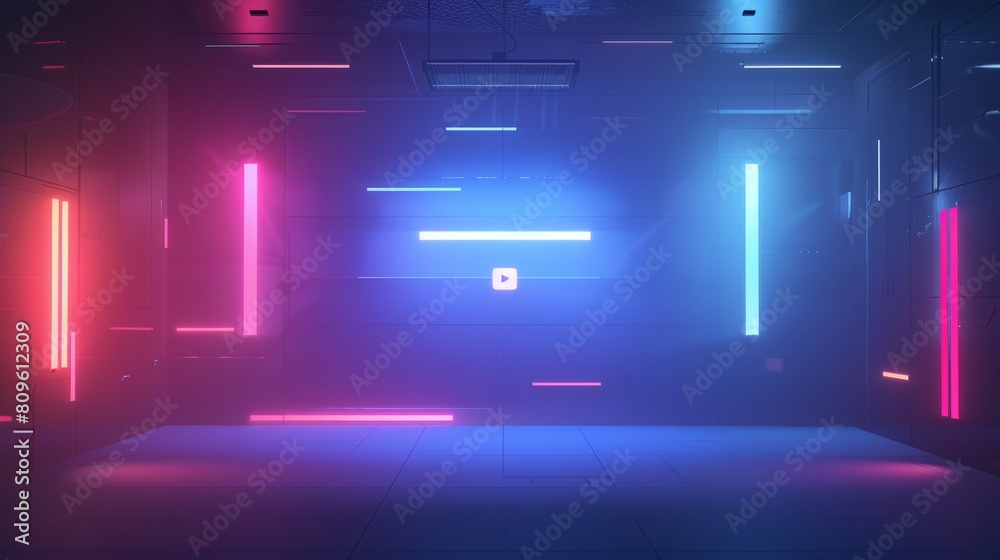 It's an offline Twitch background banner layout. Retro 90's creative ...