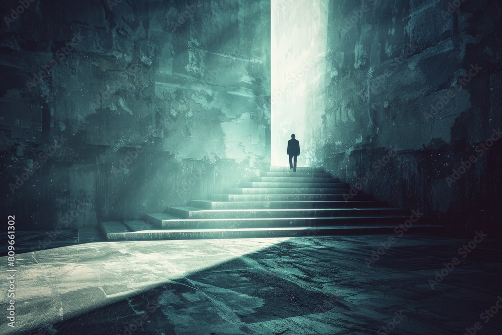 Step-by-Step Growth Graph with Stairs Arrows - Visual Strategy for ...