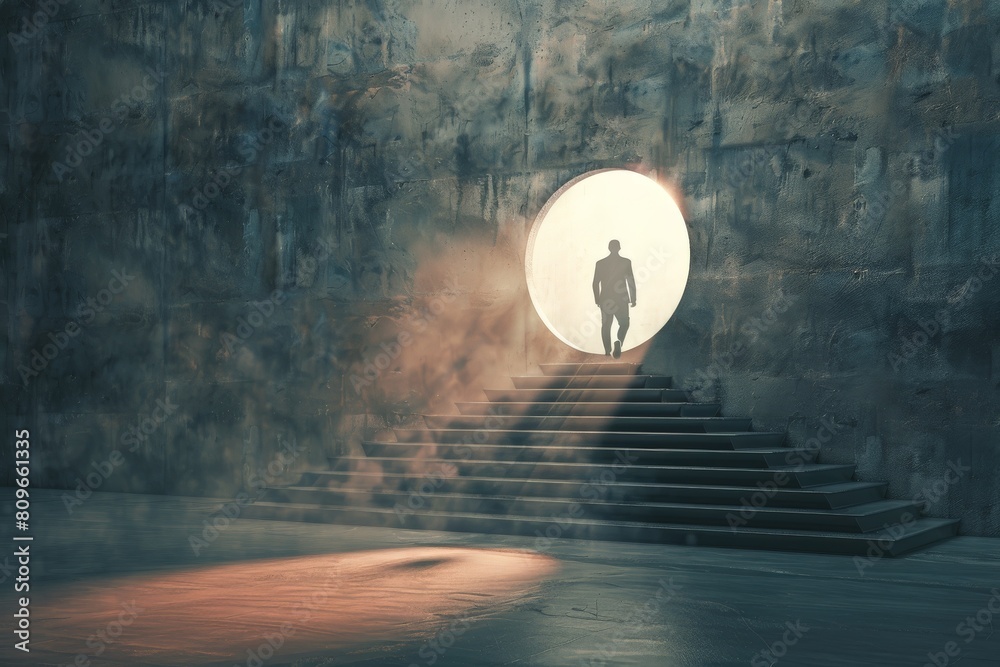 column of blocks representing a multi-tier business hierarchy AI ...