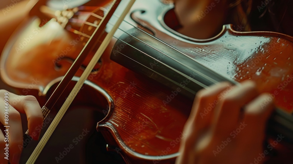 People playing the violin with complex emotions, facial expressions ...