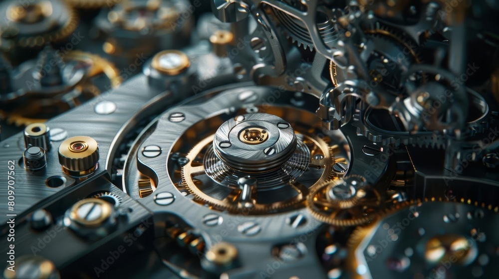 Intricate clockwork mechanisms, captured in documentary photography ...