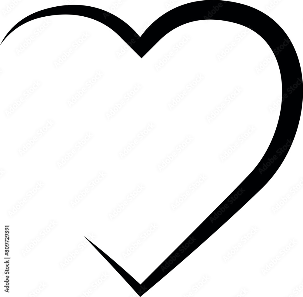 Open Heart SVG Cut File for Cricut and Silhouette, EPS Vector, PNG ...