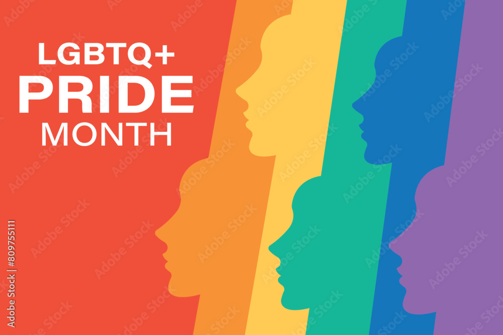Pride day LGBTQ concept, LGBT pride month poster design. Background ...