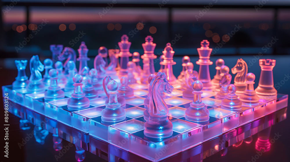 Chess. Modern chess set, space-themed chess set. Designed with luxury ...