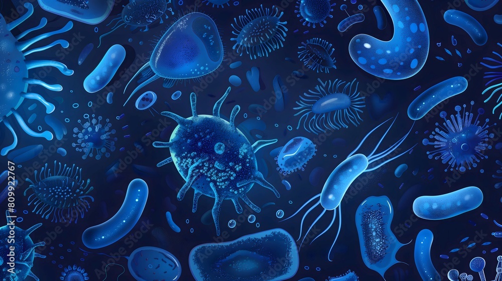 "Diverse Shapes of Deep Blue Microbial Cells: Spherical, Elongated, and ...