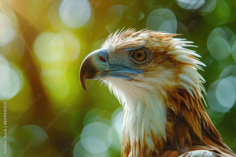 Portrait of Philippine Eagle - The Majestic Bird of Prey with Powerful ...